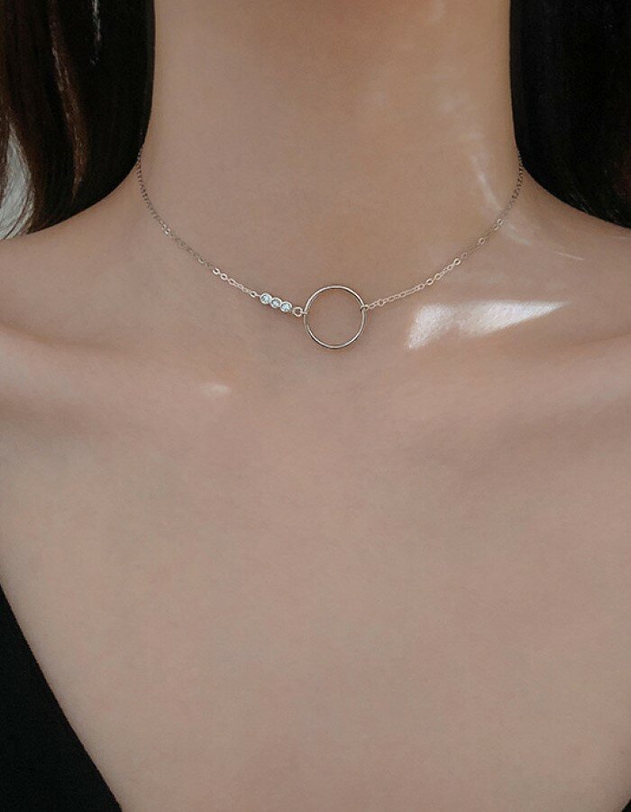 Колье, циркон