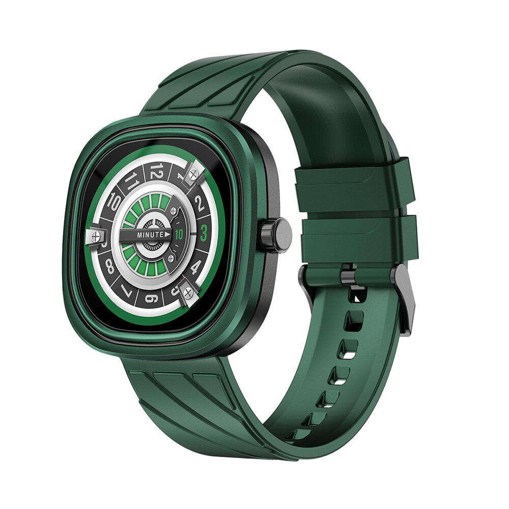 DOOGEE Ares Smart Watch 3ATM Водонепроницаемость 15 Дней Стойкивость 1.32 Дюйма Дисплей 24 Режимы Спорта 360x360 RGB Разрешение BT 5.0 300mAh 45.9*45.9*10.3mm 47g 24*22 ремешок 1 Шт.
