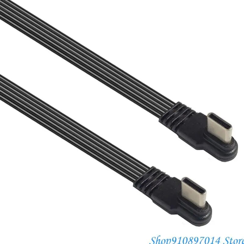 USB C кабель 1m, 90° угол, Dual CMZW