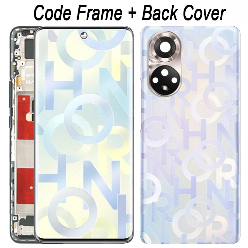 Оригинальный 6,57-дюймовый высококачественный сменный дисплей для Huawei Honor 50, ЖК-дисплей с цифровым преобразователем сенсорного экрана в сборе с задней крышкой Honor Code Frame