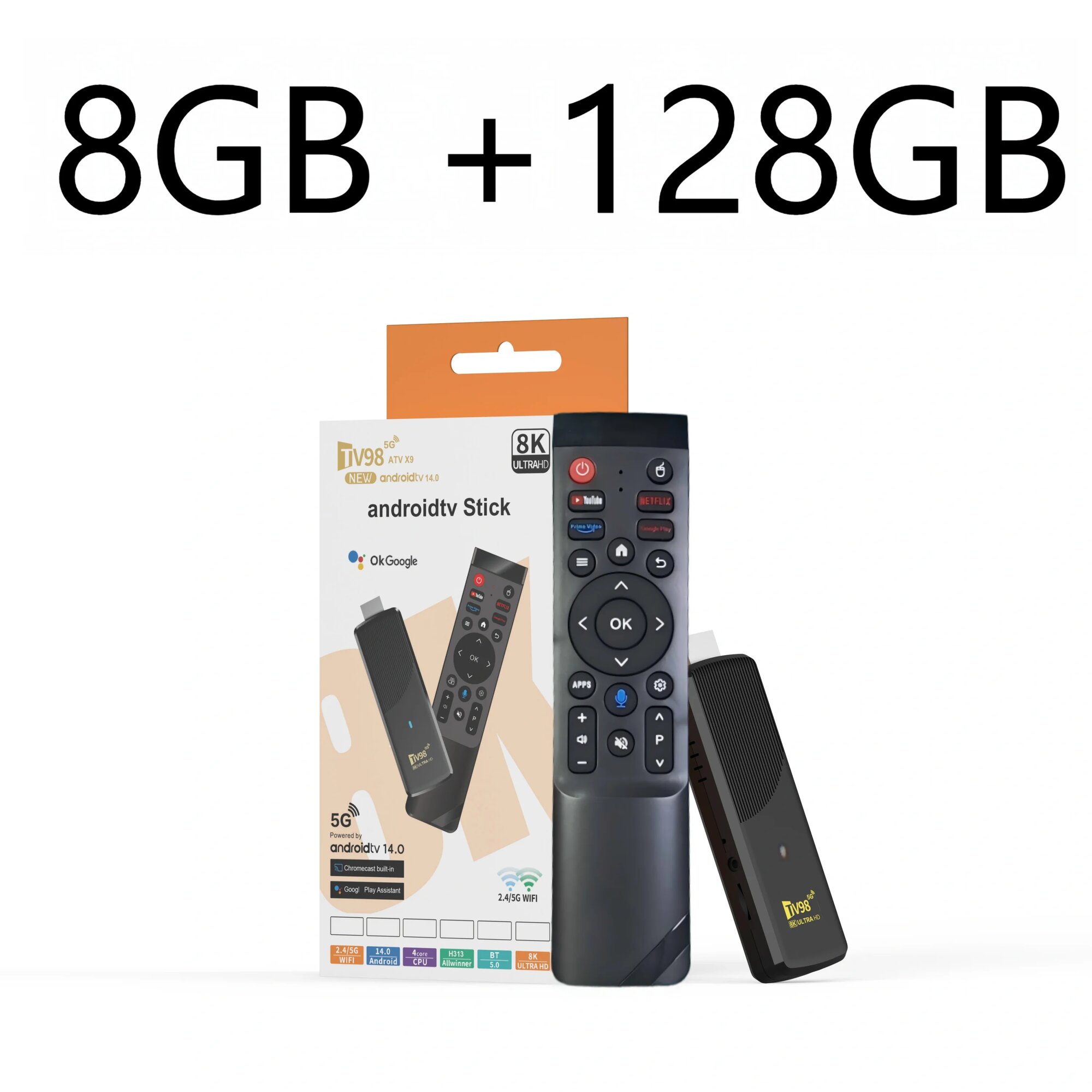 CLIBABIQBOX TV98 ATV X9 ТВ-приставка 8ГБ 128ГБ tv98atvx98g128g