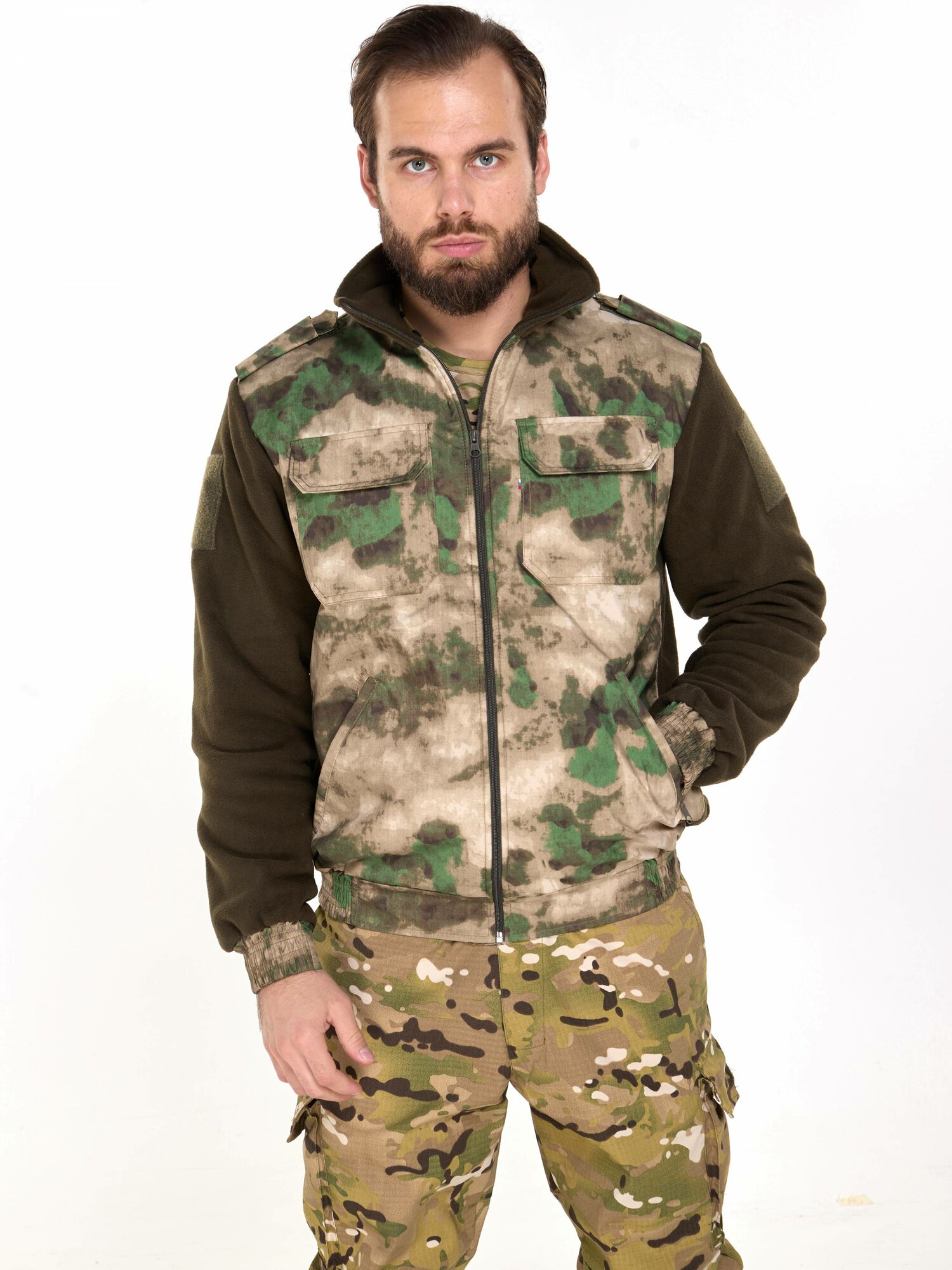 Куртка флисовая мох (40 - 42 / 170 - 176)