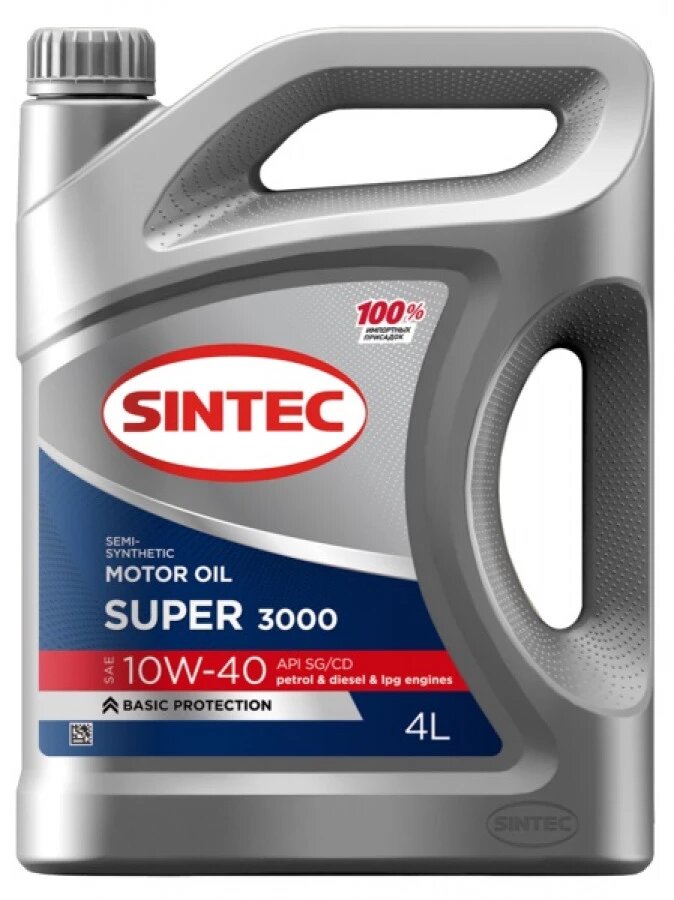 Sintec SINTEC SUPER 3000 10W-40 API SG/CD, 4L
