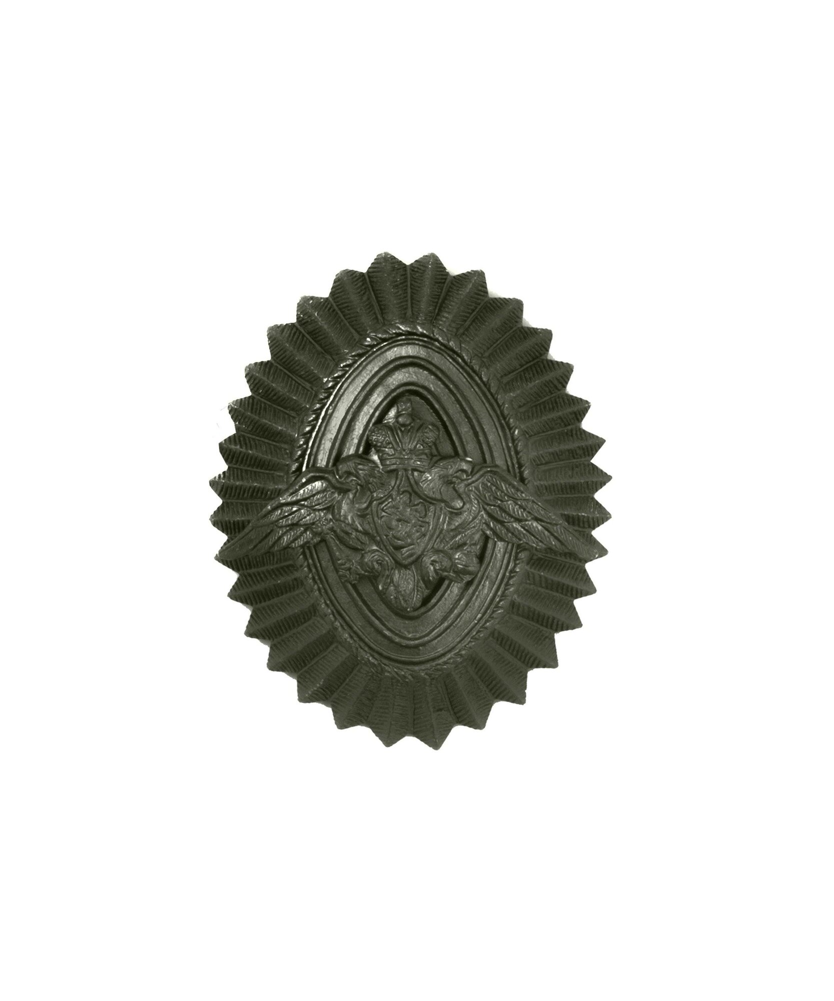 Кокарда орех ПВ офицерская зеленая