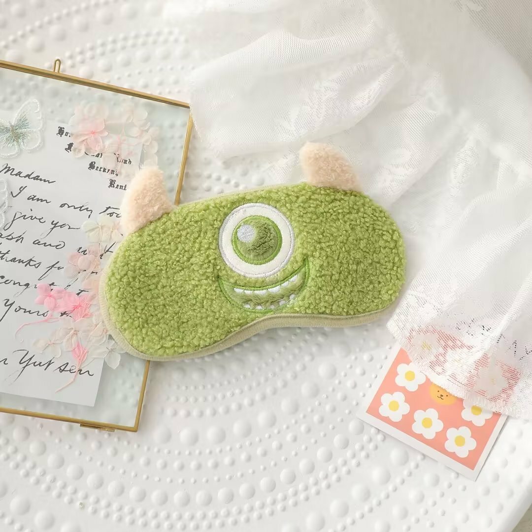 Милая мультяшная маска для сна, дорожная маска для глаз, светонепроницаемая маска для студентов и девушек, снимает усталость глаз, мягкая и дышащая защитная маска для глаз.