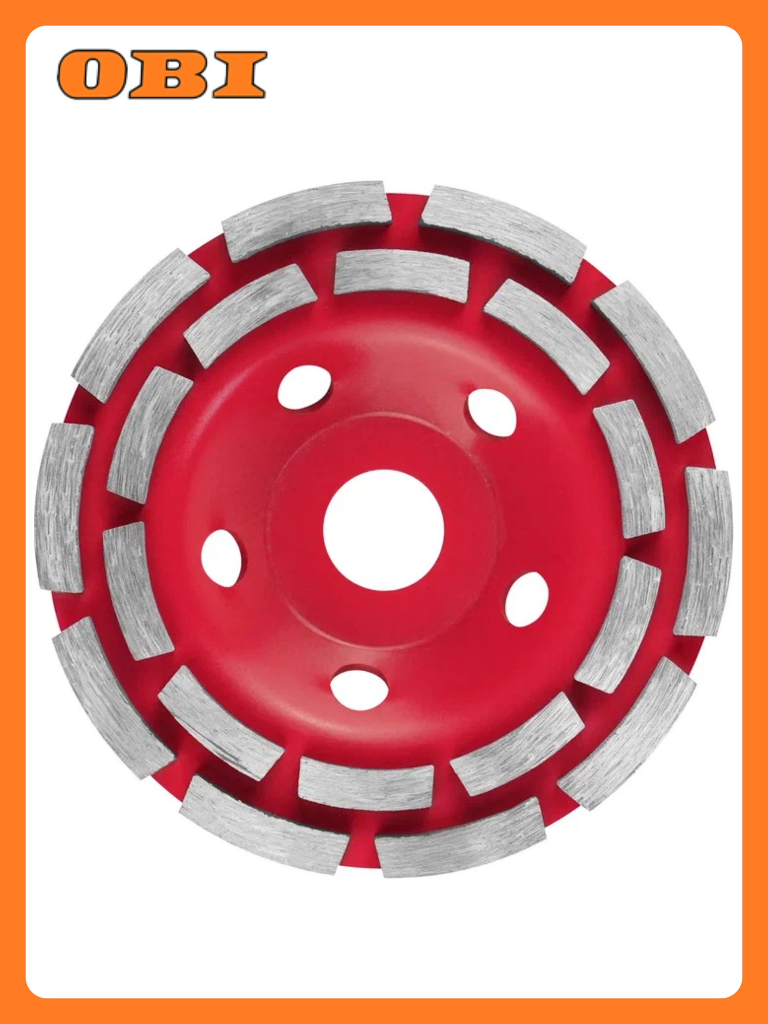 Чашка алмазная VertexTools Redchili, 125x22.2мм, для бетона, кирпича и камня