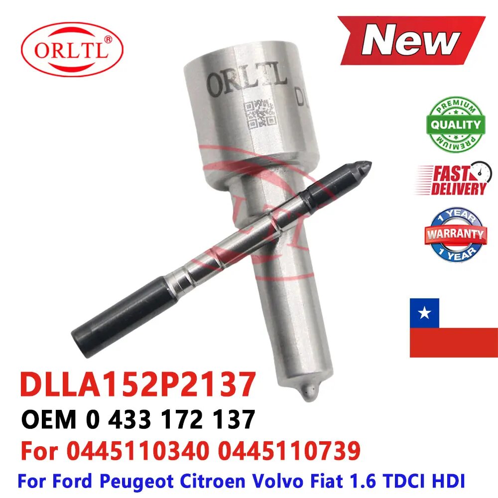 0445110340 0445110739 DLLA152P2137 Новая форсунка DLLA 152 P 2137 AUTO 0 433 172 137 Для Ford Peugeot Citroen Volvo