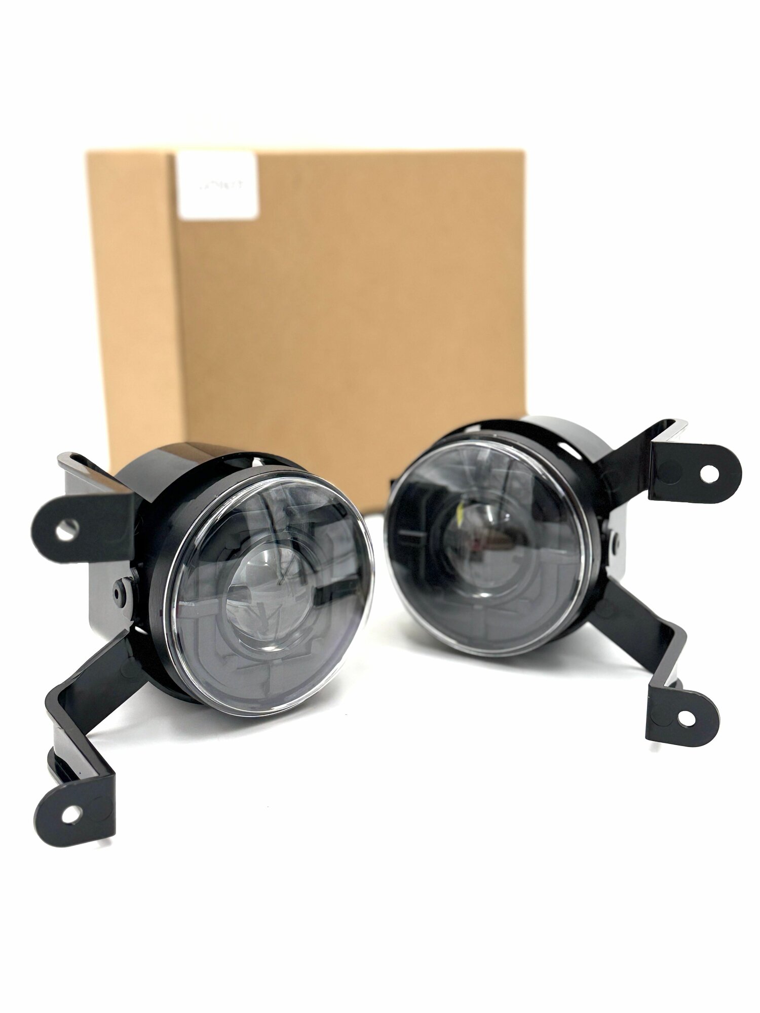 ЛЕД фары ПТФ линза 6000k для Chevrolet Aveo T300 / светодиодные противотуманки Led 2шт