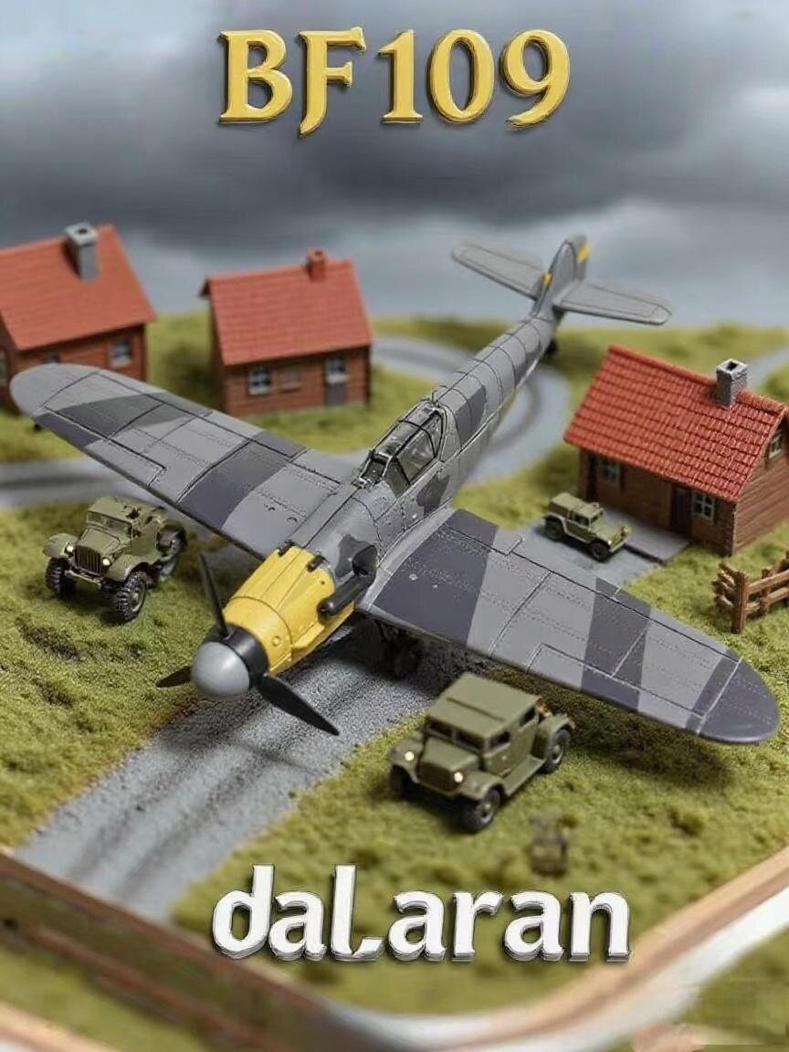 Сборная модель самолета messerschmitt bf 109 1/48, без клея и краски, для любителей авиации - Dalaran