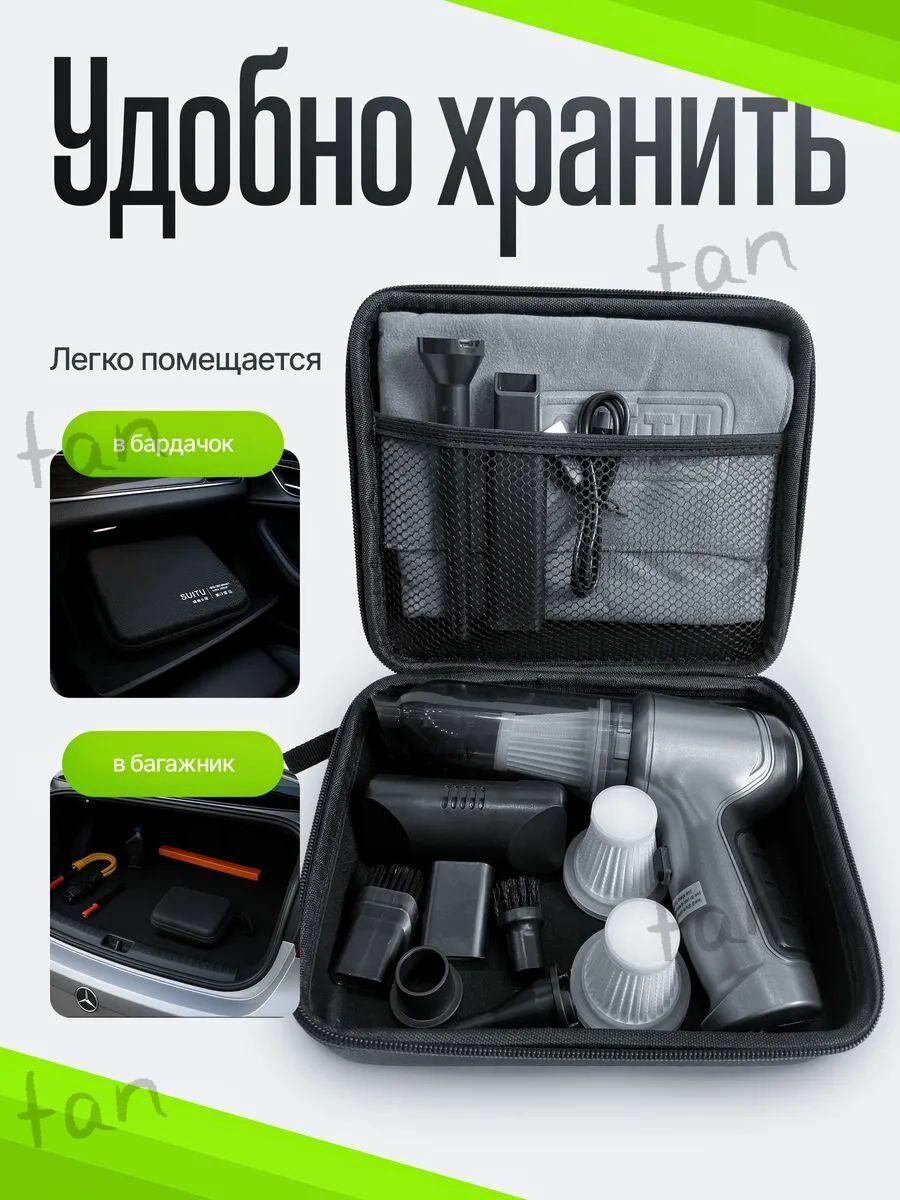 Беспроводной handheld пылесос: Мощный портативный пылесос для дома и автомобиля с большим всасыванием