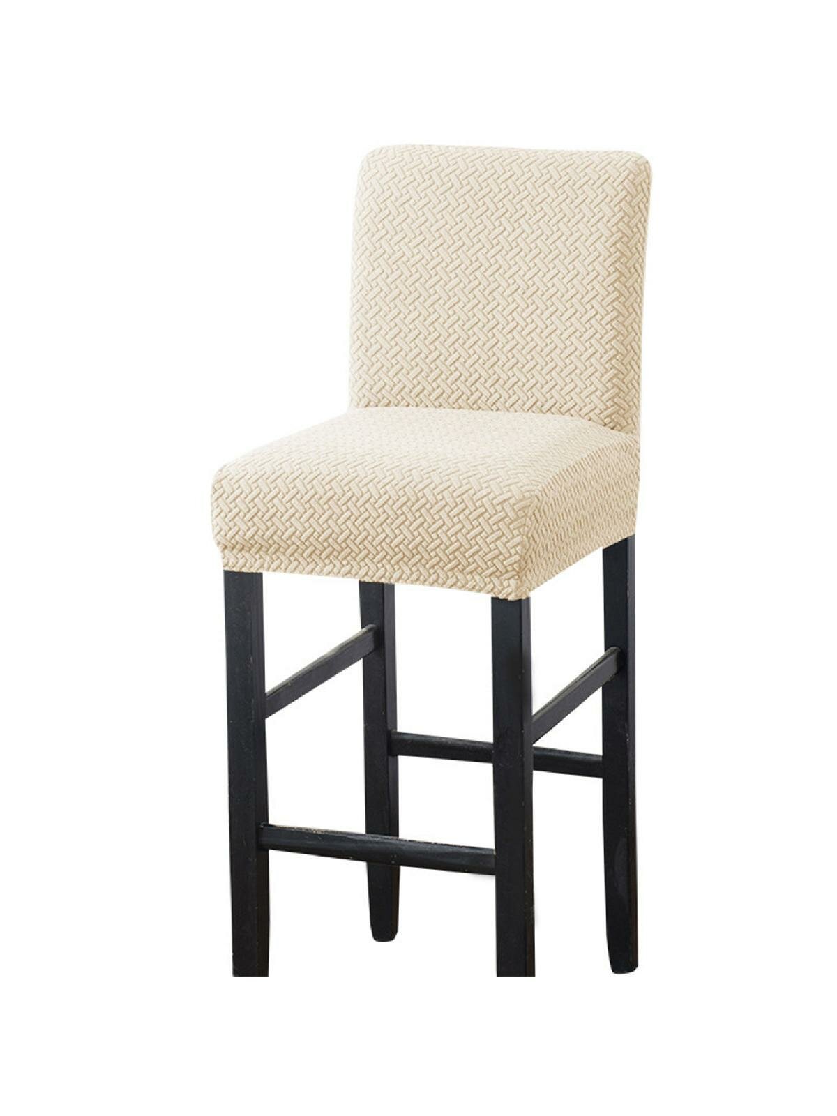 Чехлы для барных стульев со спинкой Съемные моющиеся чехлы для обеденных стульев