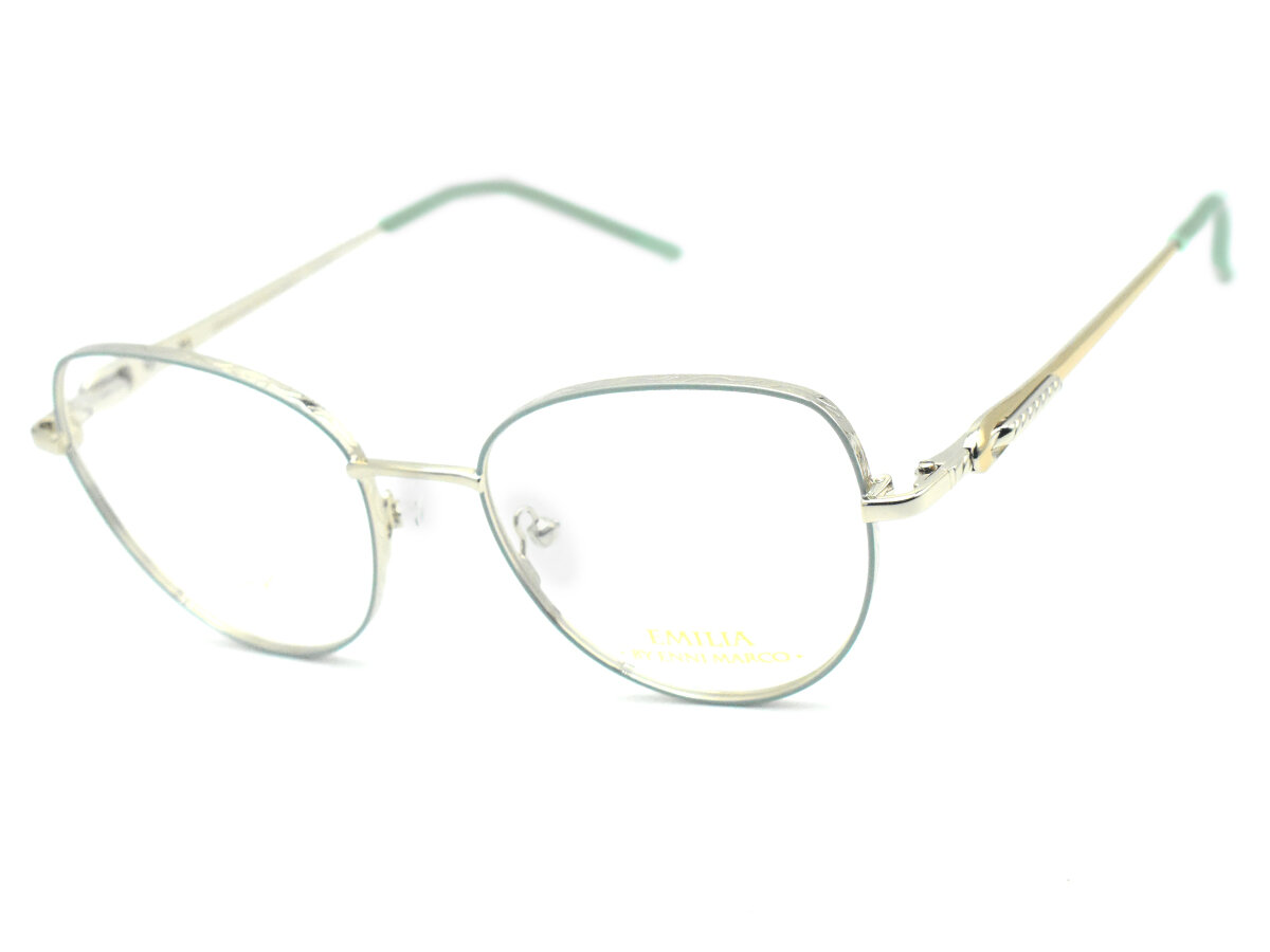 Оправа для очков Enni Marco IV 67-027 C51 пол Женский форма оправы Панто цвет оправы Серебряный, Зелёный