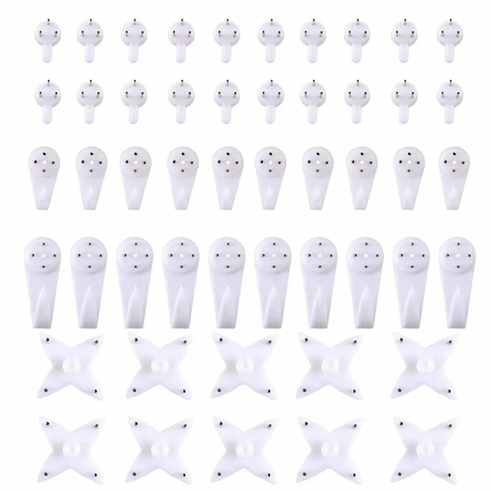 50 Шт./упак. Набор крючков-невидимок для настенных вешалок Multi-purpsoe, не оставляющих следов, Набор кнопок