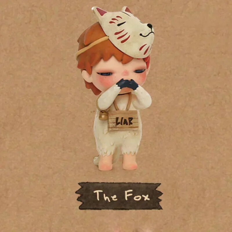 POP MART Hirono The Other One Series фигурки-сюрпризы для девочек Бежевый, The Fox