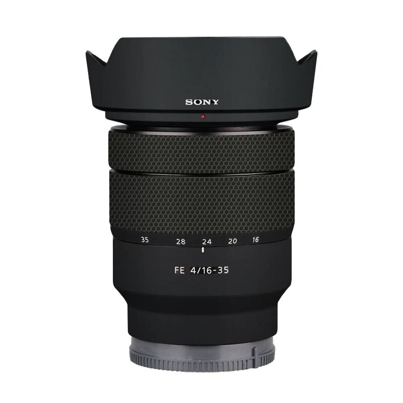 Защитная пленка для объектива Sony FE 16-35mm F4 ZA с клеем 3M, матовый черный