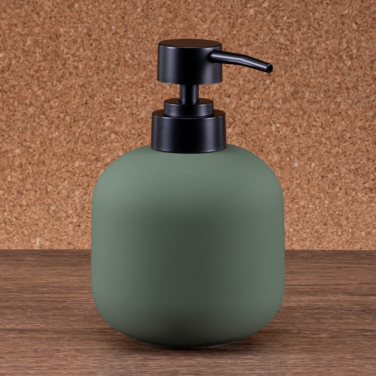 Дозатор для жидкого мыла керамический, 400 мл Terapy зеленый