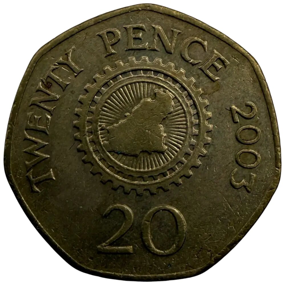 Гернси 20 пенсов 2003 г.