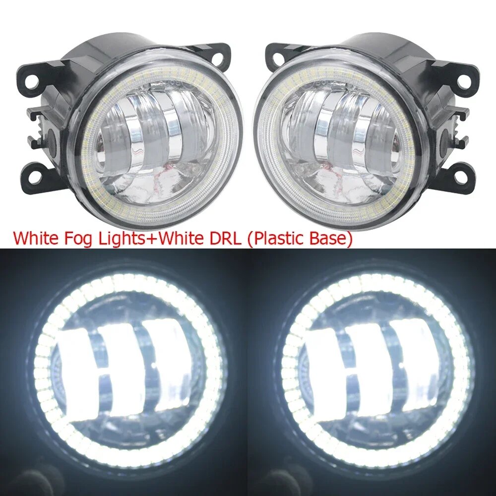 Пара светодиодных противотуманных фар для Mitsubishi Pajero IV Montero Shogun/ Pajero Sport II Challenger с линзами Angel Eyes DRL Driving Lamp Type B