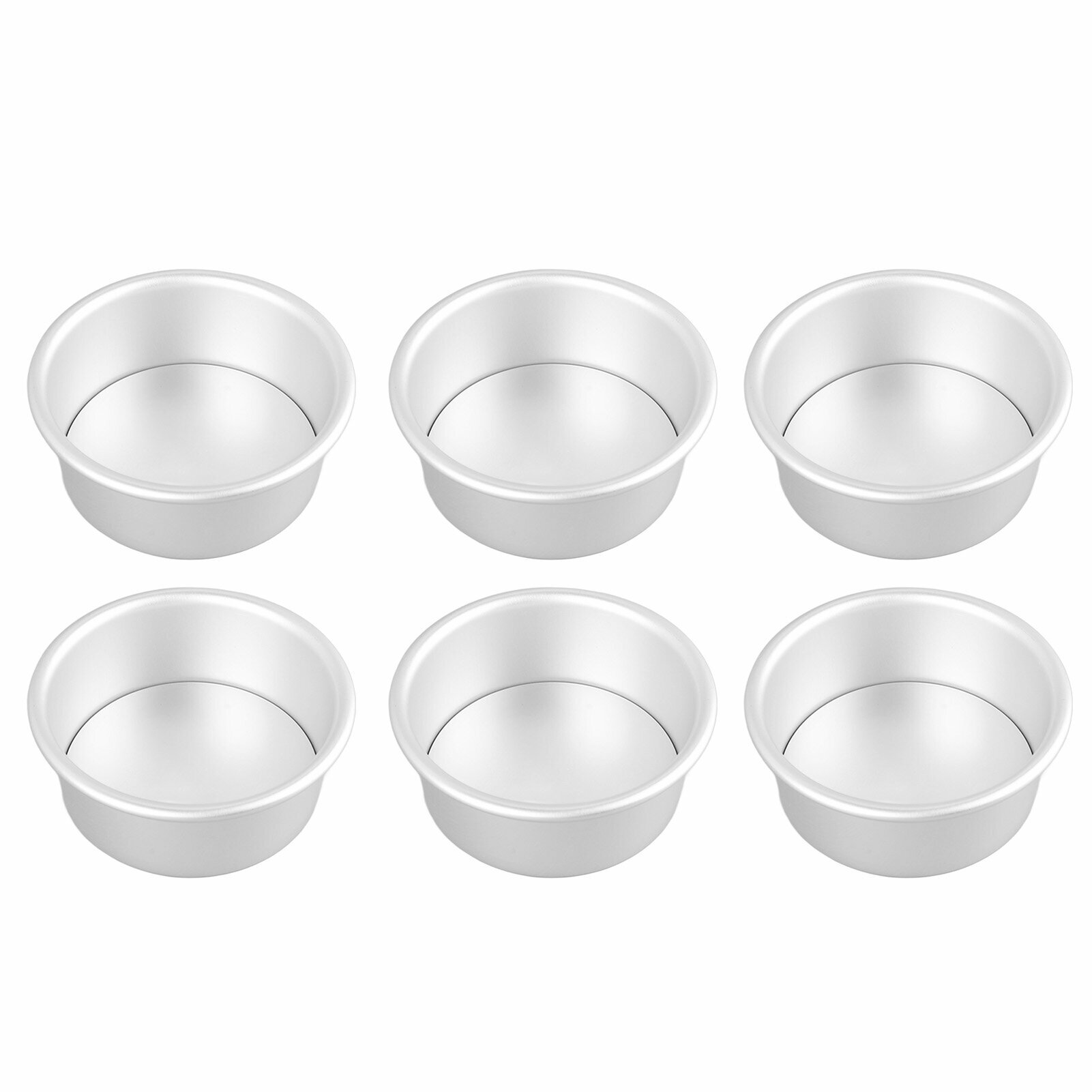 4 дюйма, 6 шт, формы для торта, антипригарное съемное основание, круглая форма для торта, набор для свадьбы, дня рождения