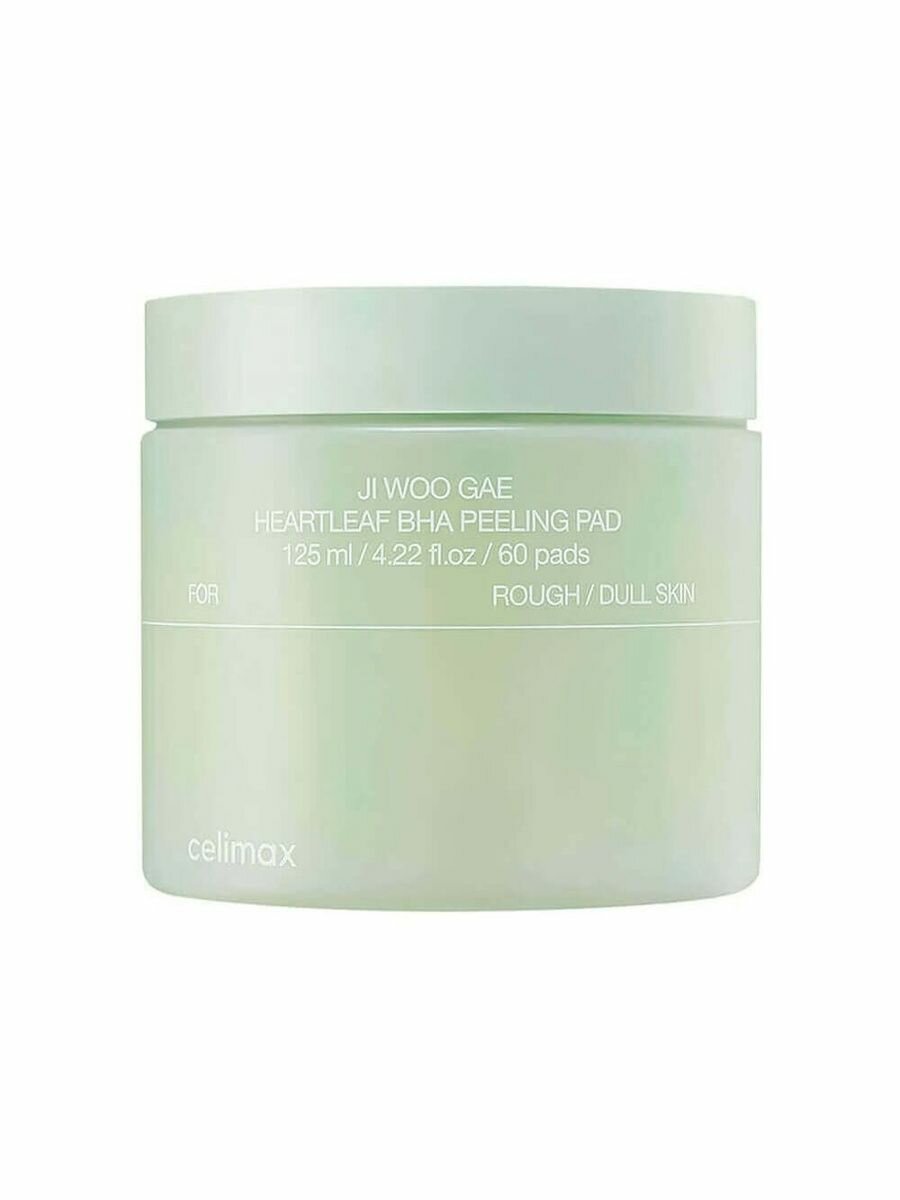 СELIMAX Пилинг-пэды с BHA-кислотой Ji Woo Gae Heartleaf BHA Peeling Pad (60шт)