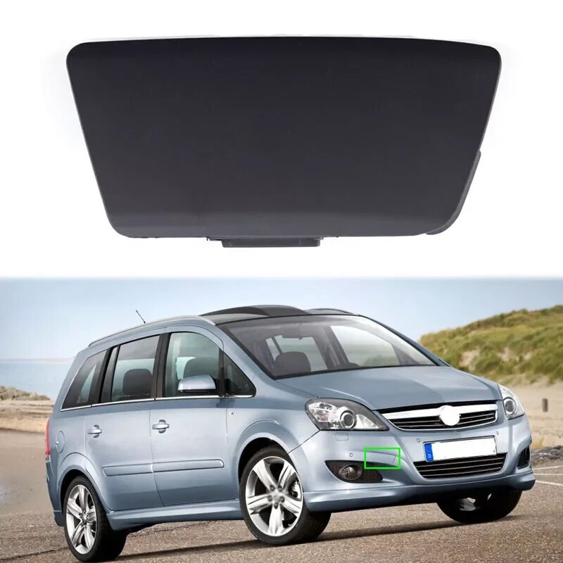 Для Opel Vauxhall Zafira B 2008 2009 2010 2011 2012 2013 2014 черный автомобильный передний бампер буксировочная проушина крышка 1405238 Неокрашенный
