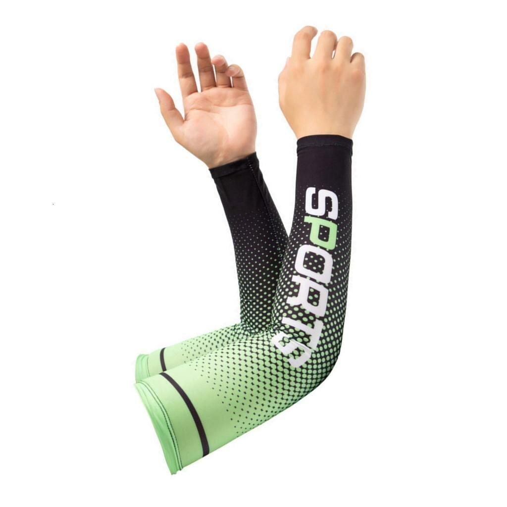 Спортивные рукава с защитой от солнца, Зеленый