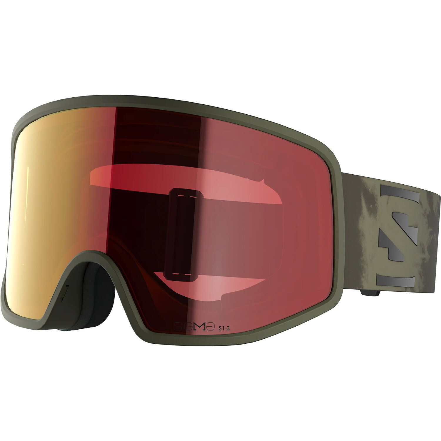 Горнолыжные очки Salomon Sentry Pro Sigma Photochromic Olive Night Cat. 1-3 25/26 Хаки, для мужчин , Хаки