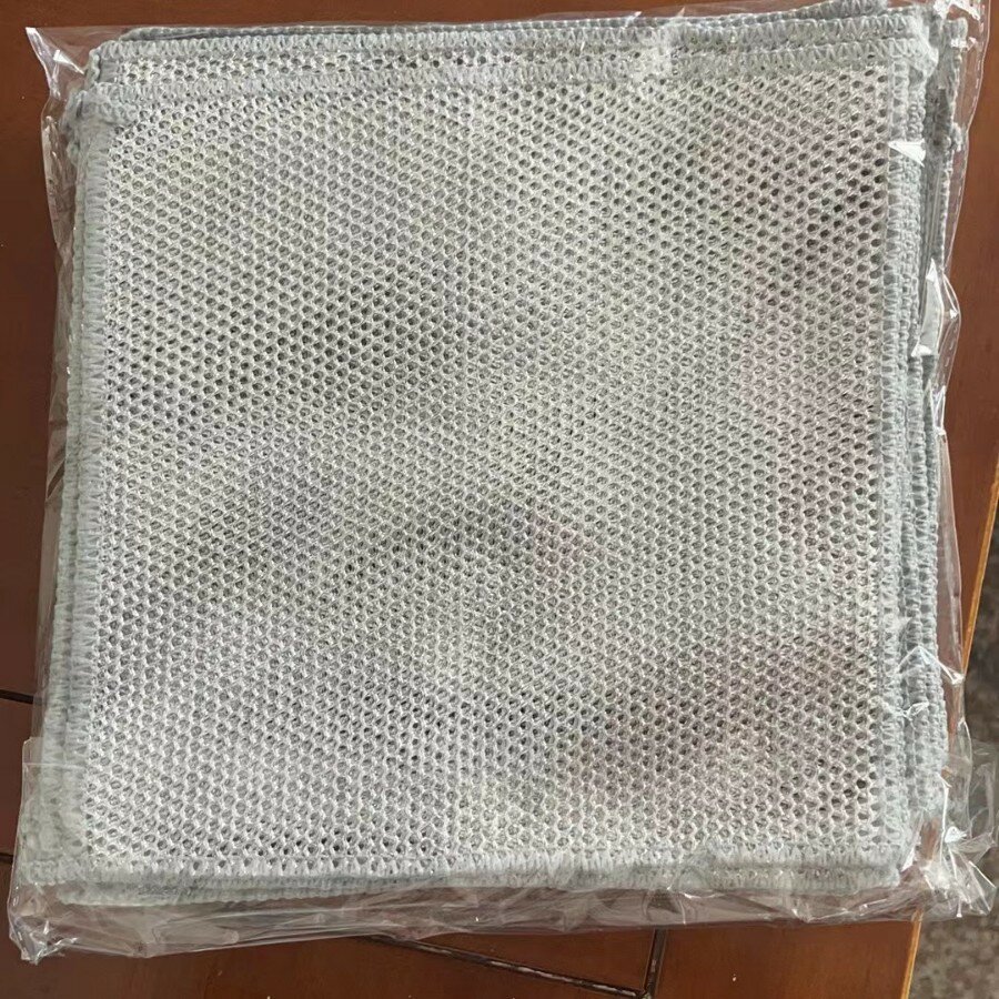 Ткань для мытья посуды Чистящая ткань утолщенная двухсторонняя сетка для кухни Двойной слой 1 шт.