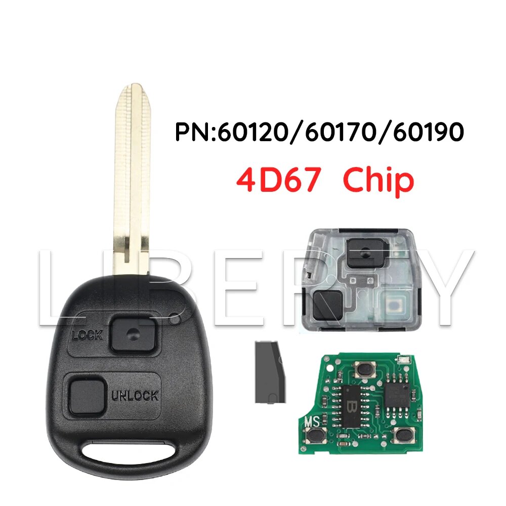 Liberty PN 60120/60170/60190 ID4C чип 304 МГц смарт-ключ дистанционной карты для Toyota Avensis Verso Corolla Prado120 RAV4 Tarago ACR30