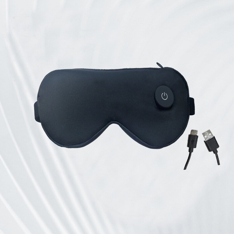 Новая беспроводная нагревательная маска для глаз с литиевой батареей, 3-уровневая регулировка температуры, съемная, стираемая, USB-заряжаемая электрическая нагревательная маска для глаз