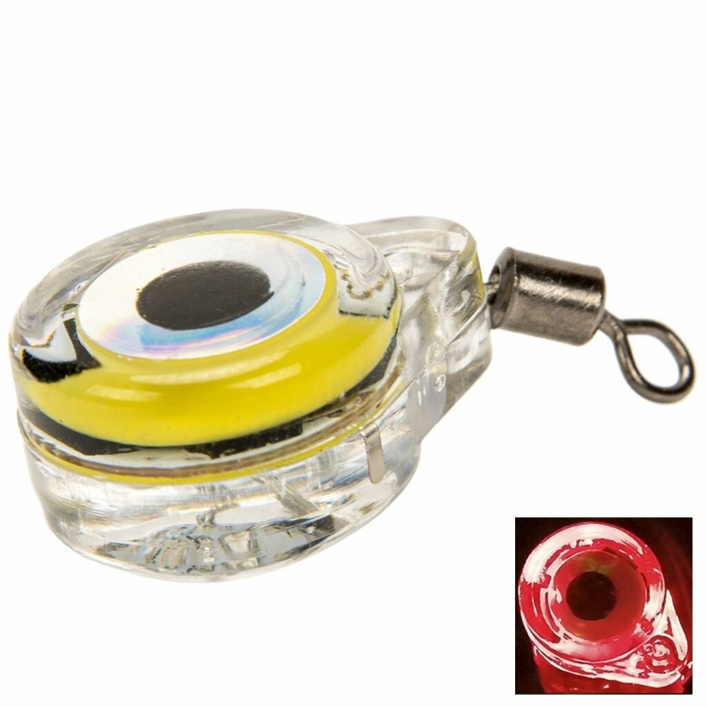 (1шт) Индикатор приманки big eye fish с одним кругом (новый)-мигающий красным