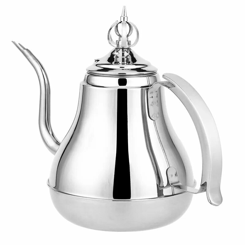 Золотой или серебряный чайник из нержавеющей стали 1.2L silver