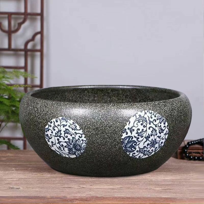 Аквариум из керамики, аквариум для золотых рыбок, черепаха, водяная лилия, украшение для гостиной, водяная чаша, ландшафтный лотос, аквариум для разведения рыб, цветочный горшок AliExpress