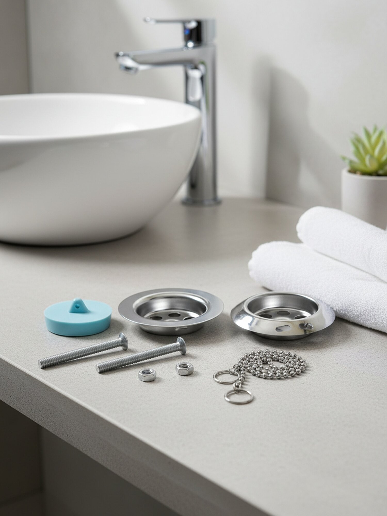 Решетка для выпуска сифона (нержавеющие чашки+винт), инкопласт, RK-03