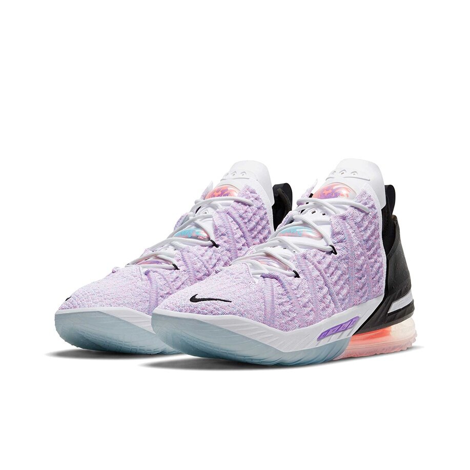 Кроссовки NIKE Lebron 18, размер EU 44 стопа (28CM), фиолетовый — фото 1