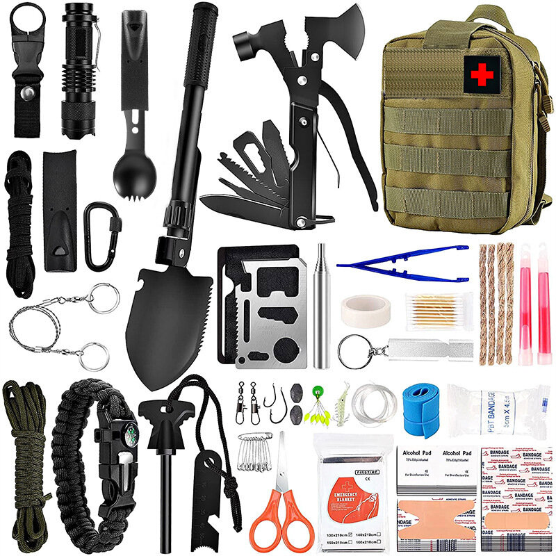 Набор инструментов для выживания на природе, сумка для первой помощи, тактическая сумка, многофункциональный SOS комплект для кемпинга