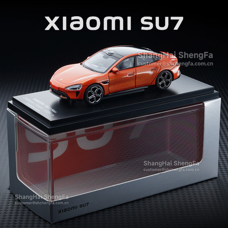 Оригинальная модель автомобиля Xiaomi 1/64 Xiaomi YU7 Max, модель автомобиля из сплава, маленькая масштабная модель автомобиля для статического демонстрации