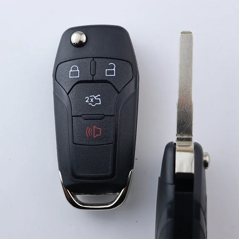 Брелок для Ford 4 кнопки, черный