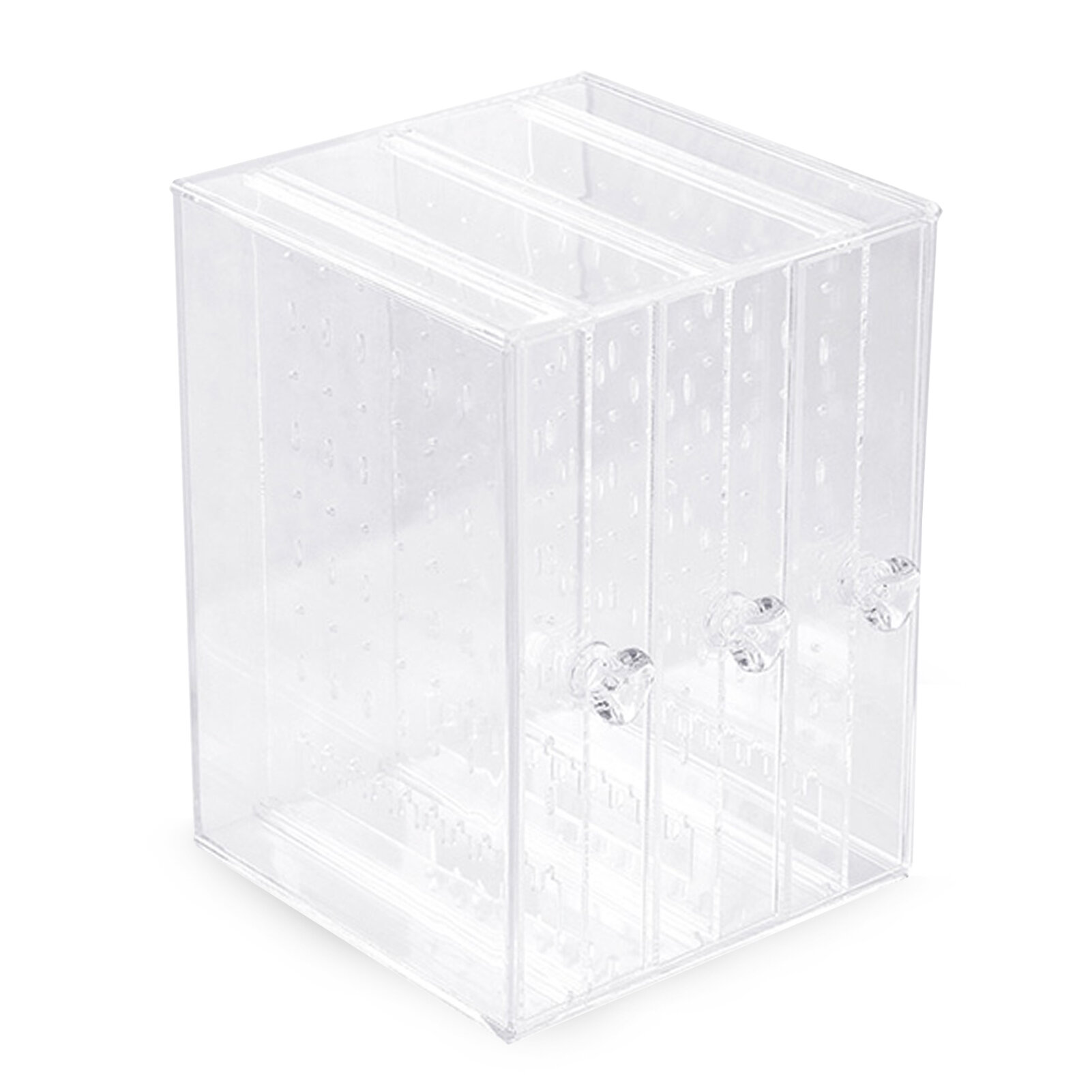 Перевод на русский: Держатель для серег 3 вертикальных ящика Органайзер для украшений Коробка для хранения украшений