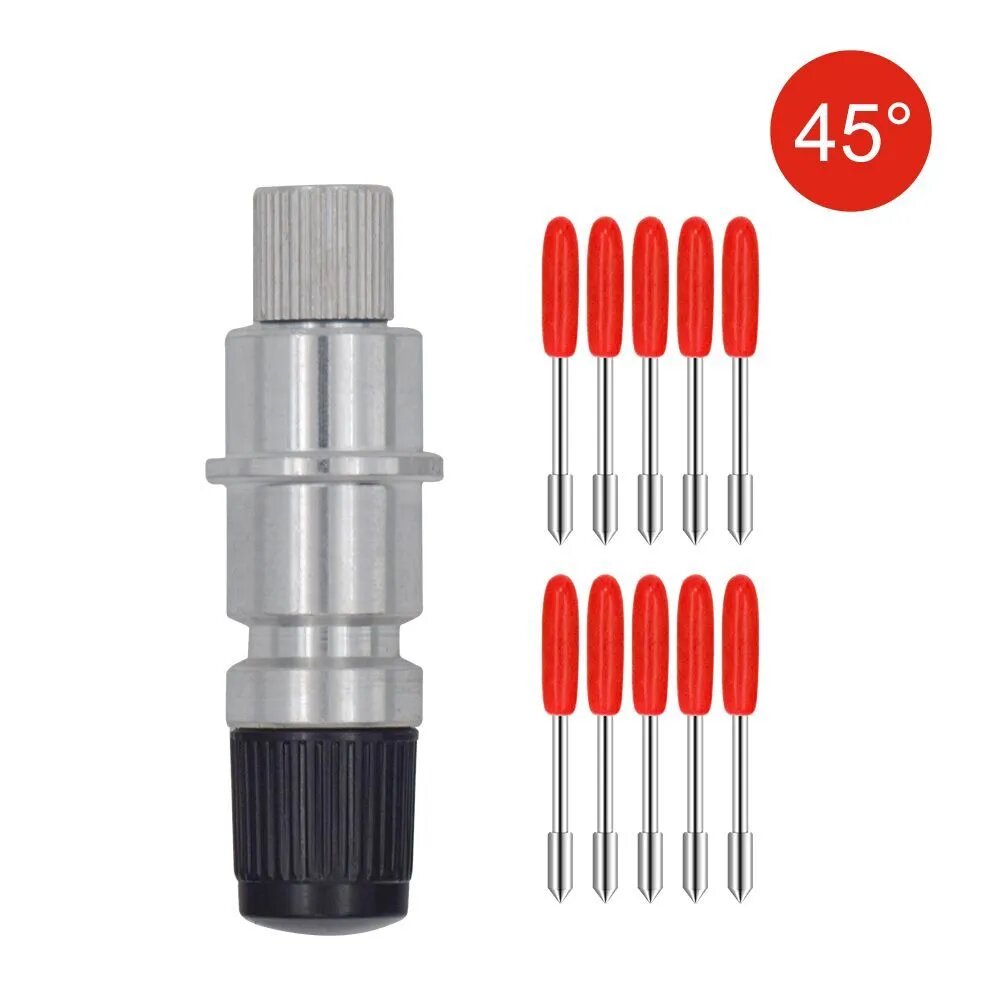 1 шт. держатель винилового плоттера CB09 + 10 шт. 45-градусных режущих лезвий плоттера CB09