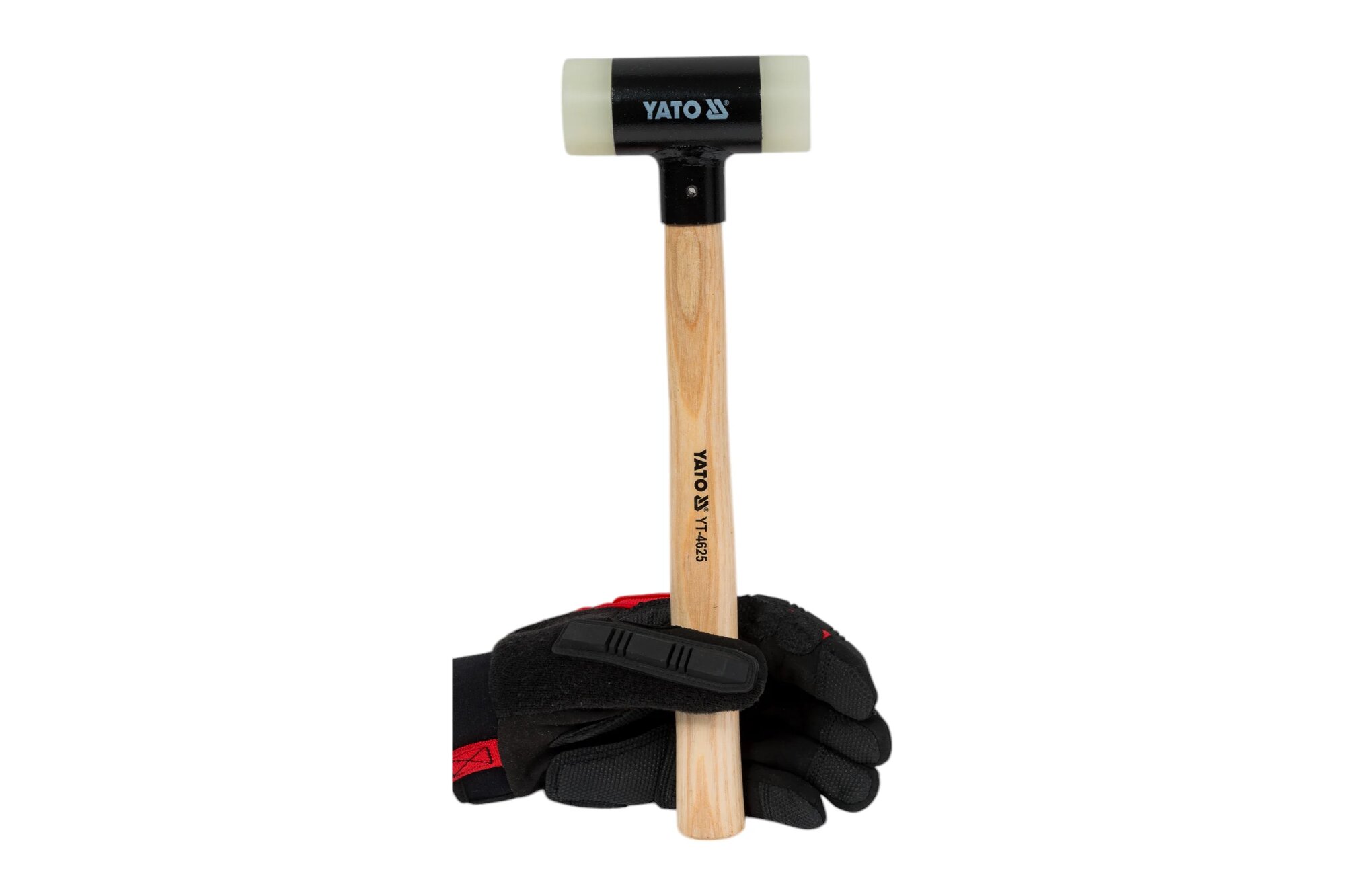 Молоток Yato YT-4625, плиточника, круглый боек, сталь, длина ручки 35 см, вес 0,43 кг