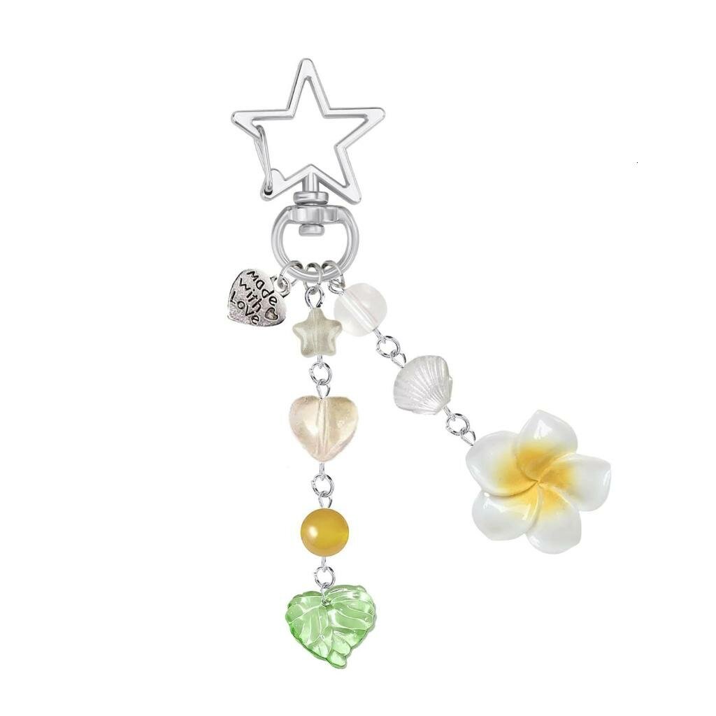 Симпатичный акриловый кулон в виде цветка ветра-белый