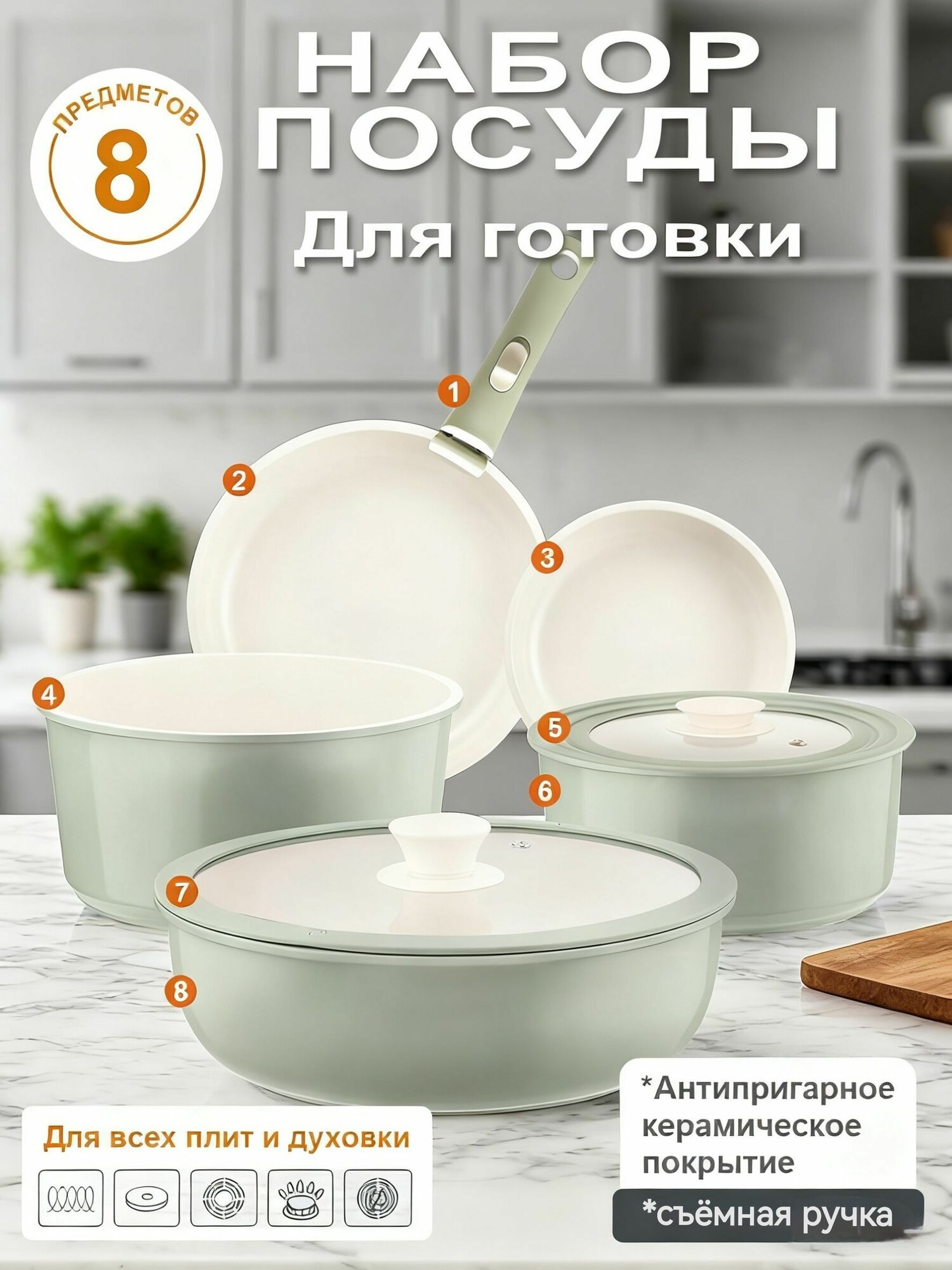 Набор посуды для приготовления