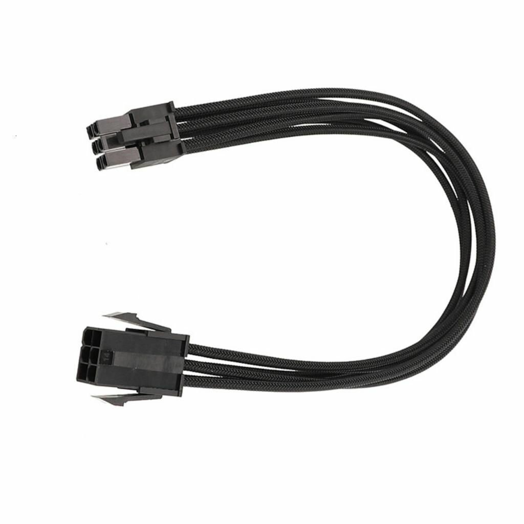 Гибкий удлинитель питания PCIE 6Pin, Черный