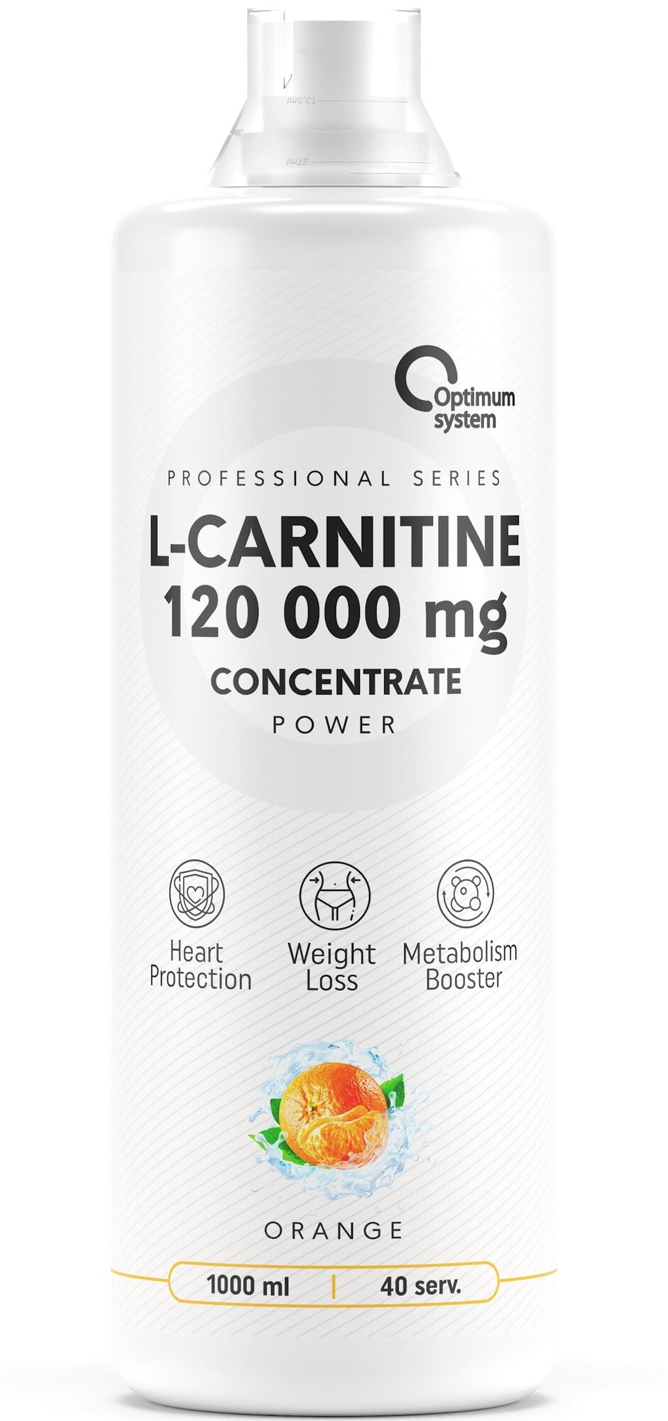 Optimum System L-Carnitine Concentrate 120000 POWER 1000 мл (Апельсин)