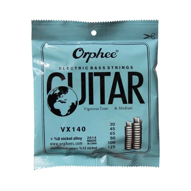 Струны для бас-гитары Orphee VX средней жесткости