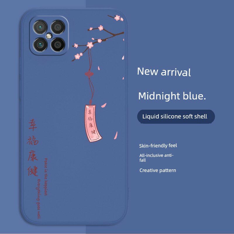 Силиконовый противоударный чехол для Honor Play5 в цвете ночного синего A155 модель
