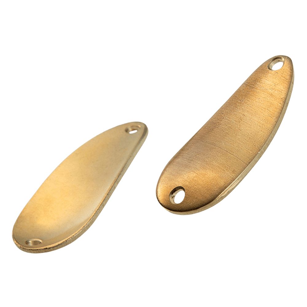 Блесна колеблющаяся микро Лодочка латунь - размер 3.8 см (тол. 1.5 мм)