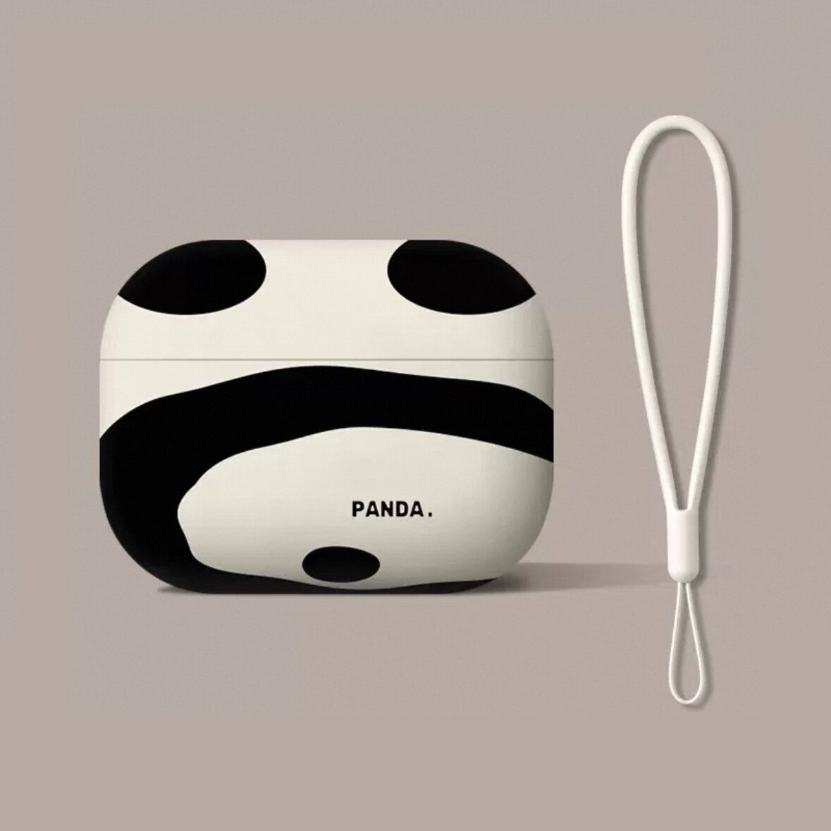 Подходит для защитного чехла AirPods Pro 2, чехла для наушников Apple 4-го поколения, модного мягкого чехла с матовым покрытием в стиле панды для мужчин.