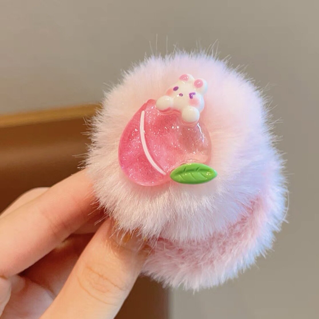 Плюшевые резинки для волос с высокой эластичностью, детские резинки для волос, осень-зима, мультяшные утолщенные резинки для волос, высокоэластичные, не повреждающие волосы, резинки для волос, аксессуары для волос